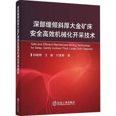 RT正常发货 深部缓倾斜厚大金矿床机械化开采技术9787502496258 孙晓刚冶金工业出版社工业技术书籍
