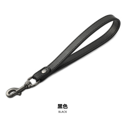 DIY改造MHS-B-50单扣真皮手挽包带男女包通用黑色手拎带子平纹肩
