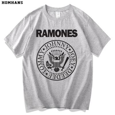 Ramones摇滚乐队T恤美式复古短袖