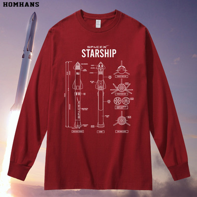 SAPCEX马斯克重磅纯棉长袖T恤