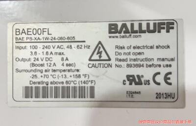 品牌型号 BALLUFF BAE00FL议价商品