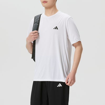 Adidas阿迪达斯男装短袖T恤26夏季新款休闲跑步半袖运动服KU8713