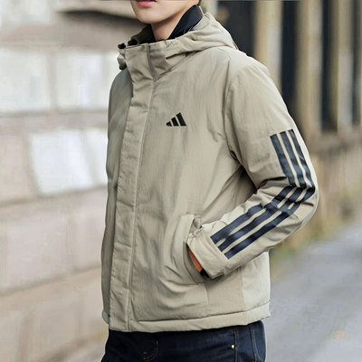 Adidas阿迪达斯男装厚棉服2026新款外套保暖户外运动棉衣JY8305