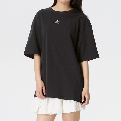 adidas阿迪达斯三叶草短袖女上衣2026秋季新款透气运动T恤 IY7321