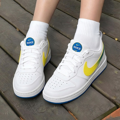 耐克正品低帮透气板鞋女子儿童nike court轻便运动鞋女IR3997-100