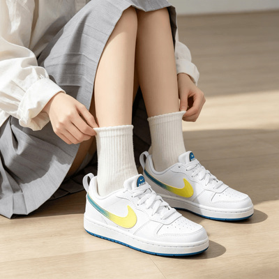 耐克酷菠萝大童平底运动鞋 秋季新款男女童板鞋NIKE COURT IR3997