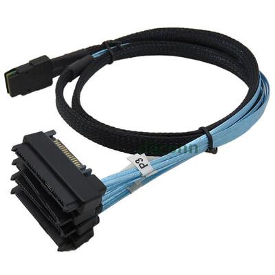 振德主板Mini SAS 36P SFF-8087转4个29P sff 8482 sas硬碟连接线