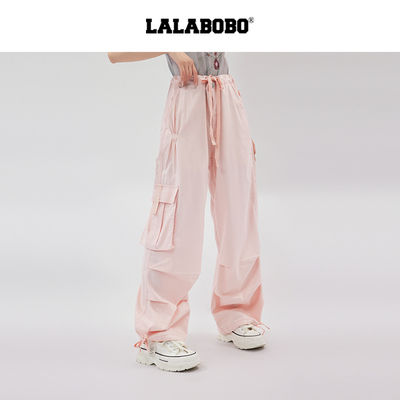 LALABOBO立体熊工装长裤