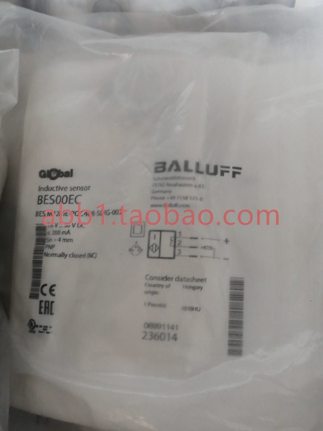 BALLUFF巴鲁夫BES00EC BES M12ME- POC40B-S04G-003 BES0068 BES_虎窝淘