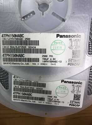 松下钽电容 4TPH150MABC 4V 150UF A14 POSCAP高分子钽电容