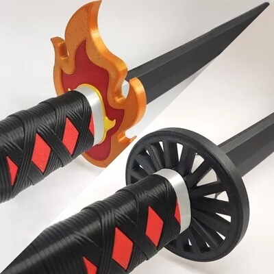 鬼灭之刃Tanjiro Kamado Katana Demon Slayer灶门炭治郎的日轮刀