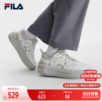 FILA 斐乐官方女鞋CACTI 摩登板鞋2025秋季新款仙掌鞋时尚休闲鞋