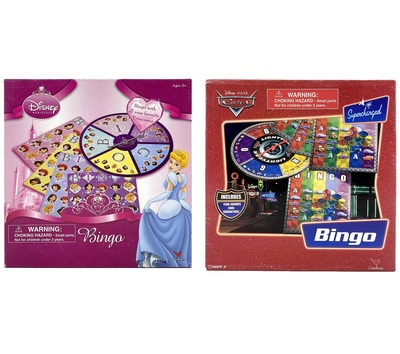 迪士尼公主汽车宾果转盘儿童游戏