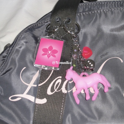 少女的独白糖果小粉马包挂件韩系