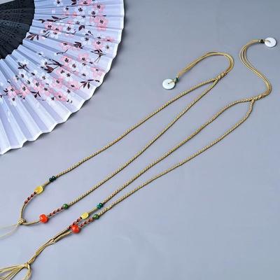 吊坠挂绳高档手工编织项链绳