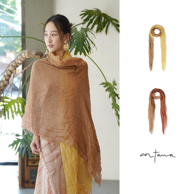 Cha 官方 | Cortana 25早秋 FREDA DREAM 意大利丝羊绒拼色围巾