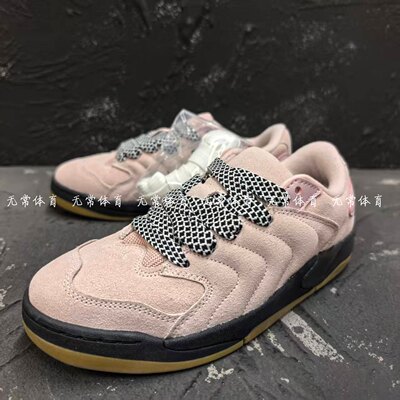 耐克AJJORDAN粉色低帮男板鞋