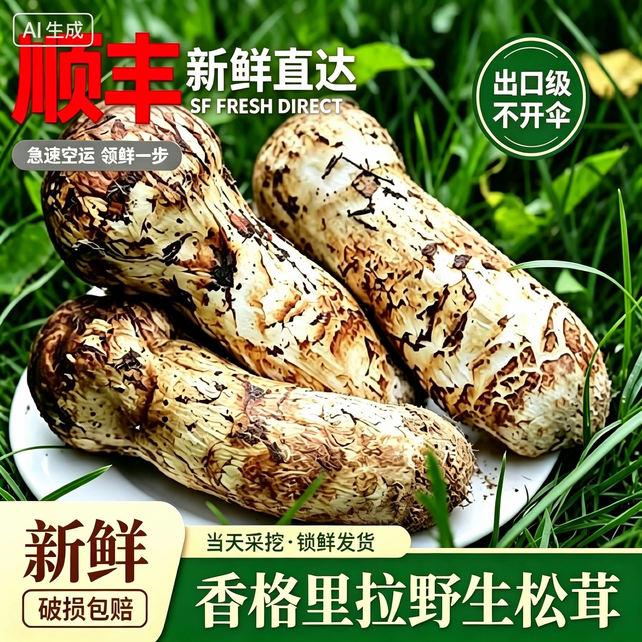 【2026现货】香格里拉新鲜松茸野生云南特产菌菇松茸菌不开伞