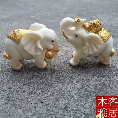 象牙果大象吉象手把件装饰家居