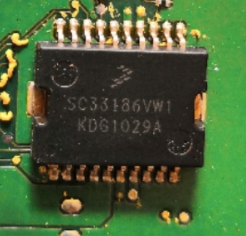SC33186VW1 汽车电脑板芯片IC 贴片铁底双排脚 全新进口
