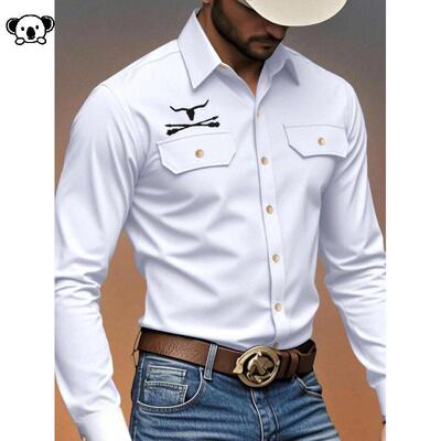 R 99507 Men Western Shirt Nomadique Cowboy游牧衬衫