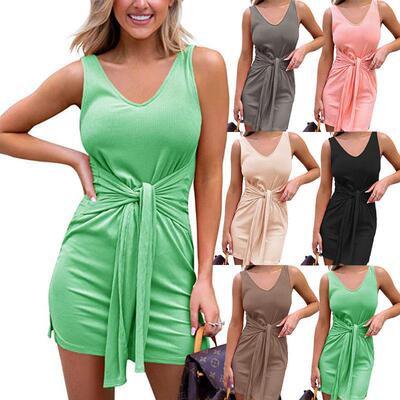 Summer New Women's Casual Feminine Chic Sleeveless V-Neck