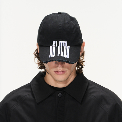 blindnoplan水洗破坏刺绣鸭舌帽