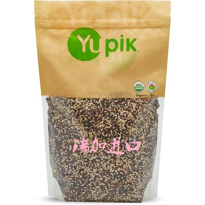 新品包邮加拿大Yupik Tri-Color Quinoa三色藜麦红白黑1KG欧米伽3