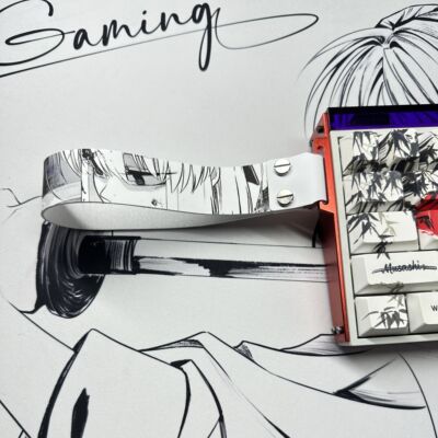 77gaming冲田总司客制化美加狮飘带wootingATK68键盘飘带装饰挂件