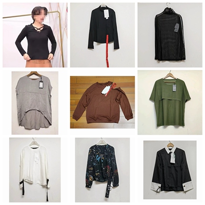 特价品牌撤柜奕#SE家长袖短袖连衣裙打底衫女2025春秋夏白黑蓝灰