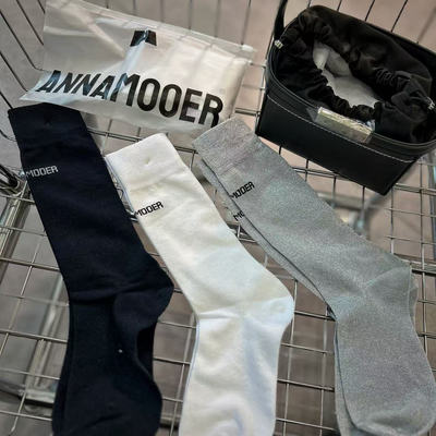 ANNAMOOER设计师品牌春季 堆堆袜 长筒袜 袜子