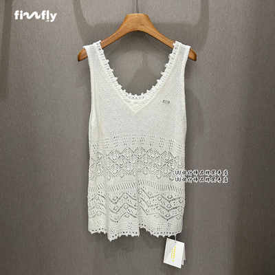 fizzfly | 正品专柜 设计师 2026新款 钩花 镂空 针织 无袖 背心