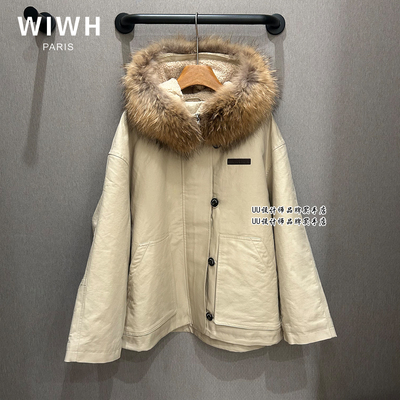 WIWH | 正品专柜  25冬季卡其毛领  派克服 外套 WHLB2E269