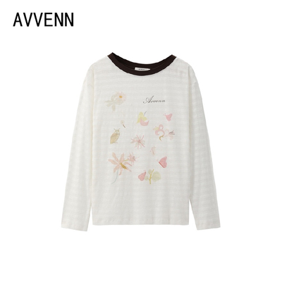 AVVENN | 正品专柜 设计师品牌 26春装 长袖 T恤AK11001512