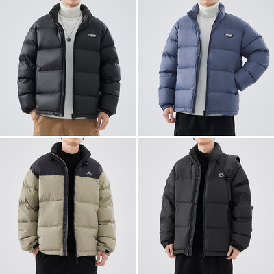 hansca冬季加厚防风白鸭绒羽绒服