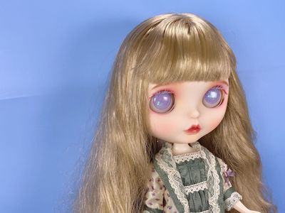 原型盒娃二月cici 粉嫩嘴配粉色闪眼皮头皮护理 小布改娃订制定金