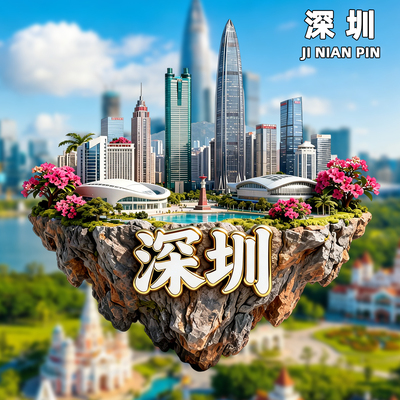 金属冰箱贴广东深圳旅游纪念品