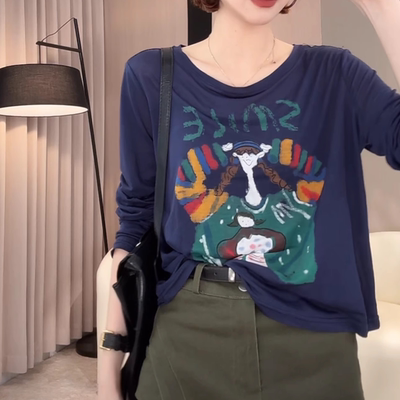 【送运费险】涂鸦印花防晒衫女