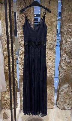 GIADA国内专柜正品代购24新款车骨蕾丝刺绣吊带连衣裙礼服裙