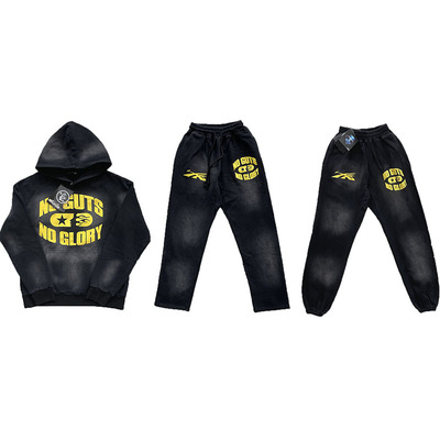 Hellstar Studios No Guts No Glory Hoodie pants卫衣长裤套装