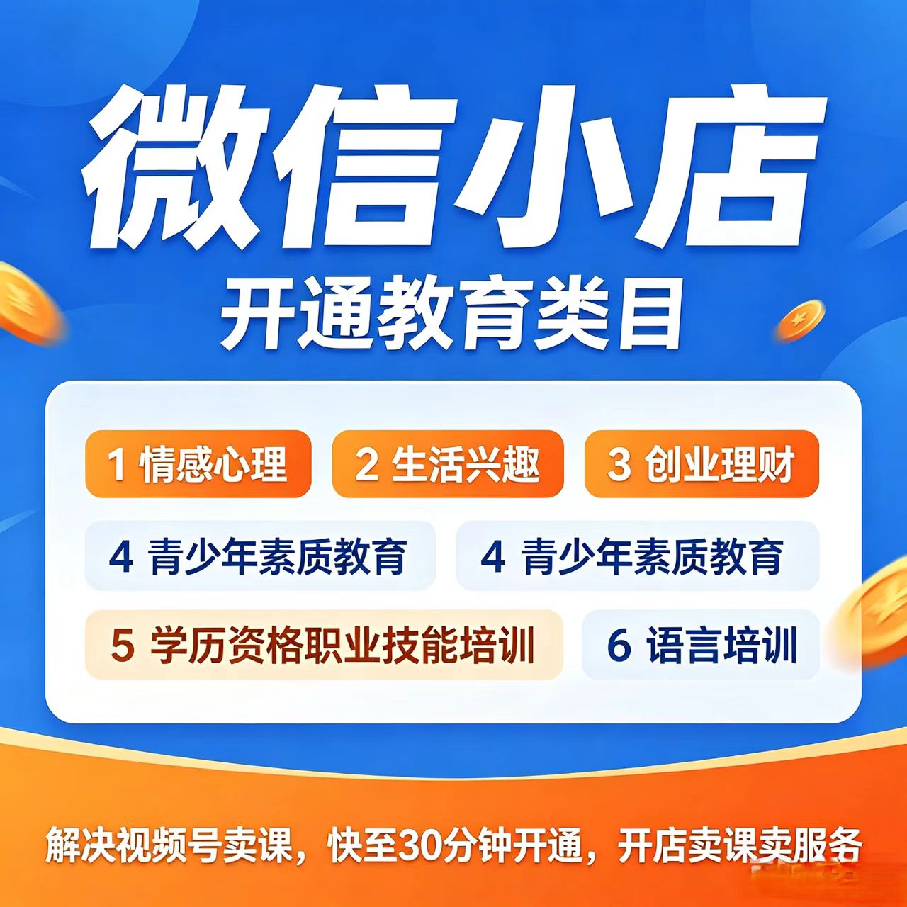 微信小店教育培训类目报白视频号卖课 ICP 备案入驻老师资质