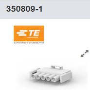 350809-1 管脚和插座连接器 PLUG HOUSE 5 POS 6.35MM 兼容替代
