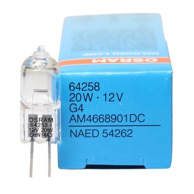 欧司朗64258 12V20W 日本尼德克准分子激光仪卤素灯泡 NAED 54262
