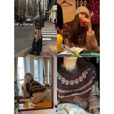 LosAlida圆领加厚费尔岛