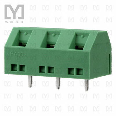 1718618【TERM BLOCK 3POS 55DEG 7.62MM PCB】