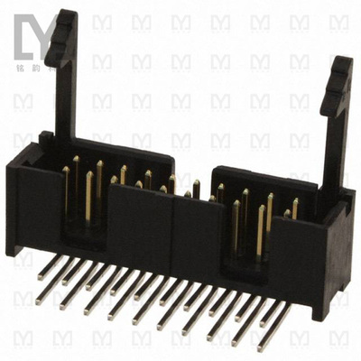 104130-4【CONN HEADER R/A 20POS 2.54MM】