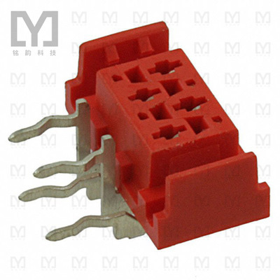 338070-4【CONN RCPT 4POS 0.1 TIN PCB R/A】