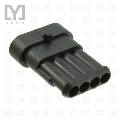 282106-1【CONN TAB HOUSING 4POS BLACK】