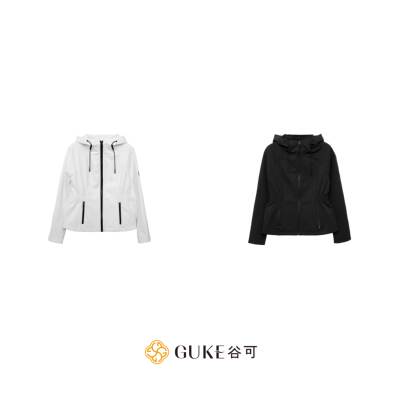 谷可女连帽加绒休闲短外套