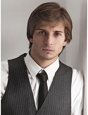 外贸 真发 雷米 假发 帅色 男士假发